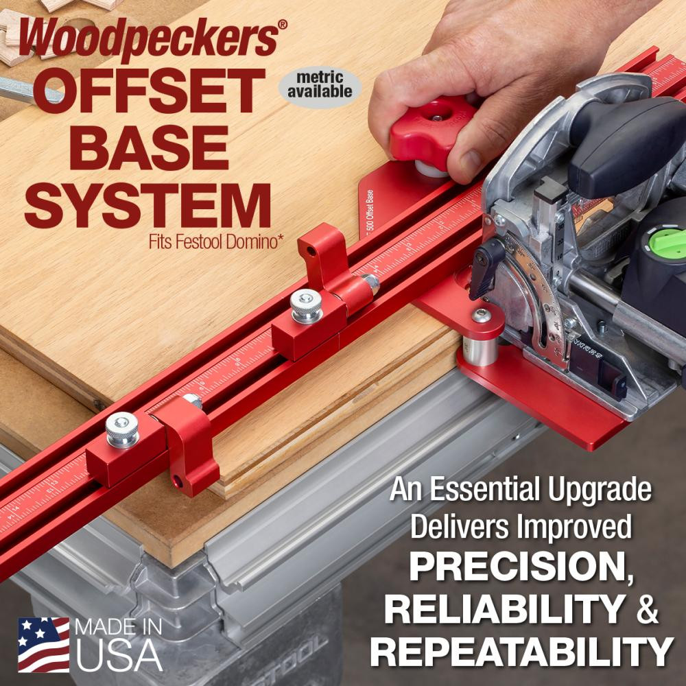 Domino Offset Base System - Woodpeckers DF500-OBSM-18