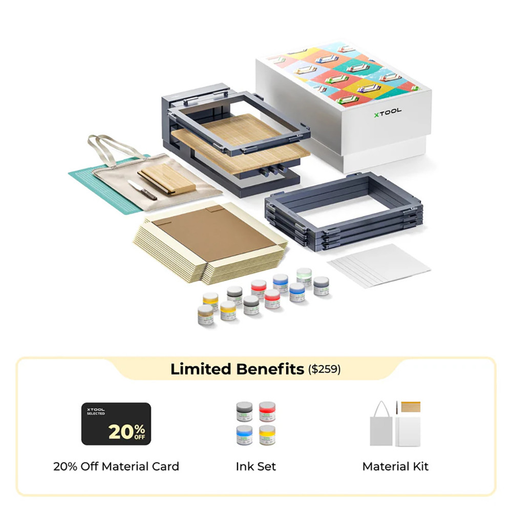xTool Screen Printer Multi-Color Kit - P1030551
