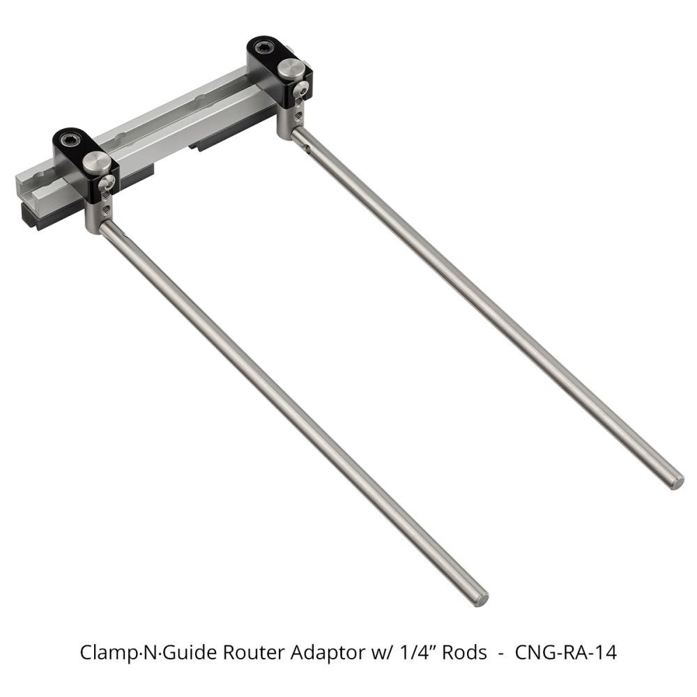 Woodpeckers Clamp-N-Guide Router Adapter 3/8" Rods