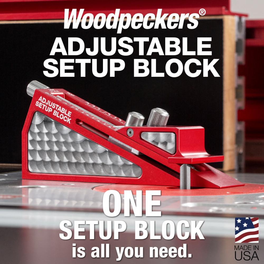 Adjustable Setup Block - Woodpeckers ADJSU-I-23