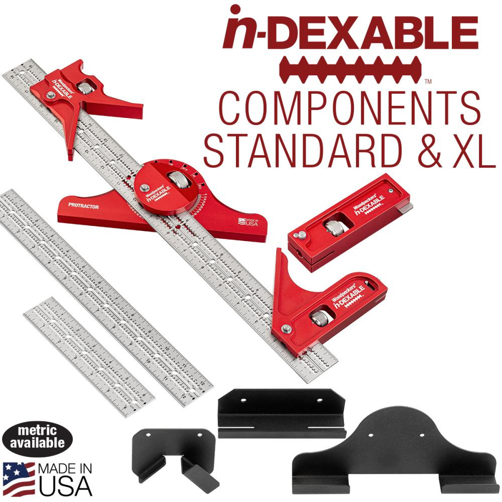 Woodpeckers Protractor Head & Rack-It - INCH