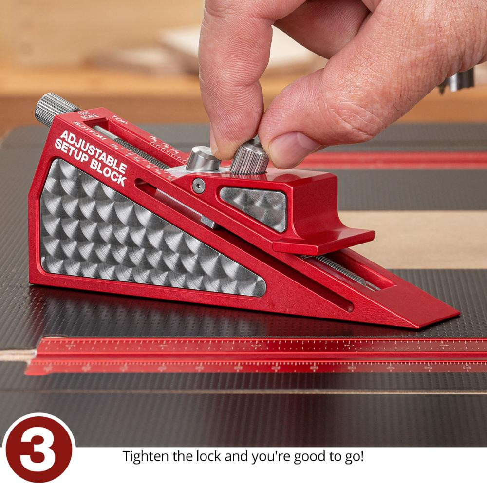 Adjustable Setup Block - Woodpeckers ADJSU-M-23