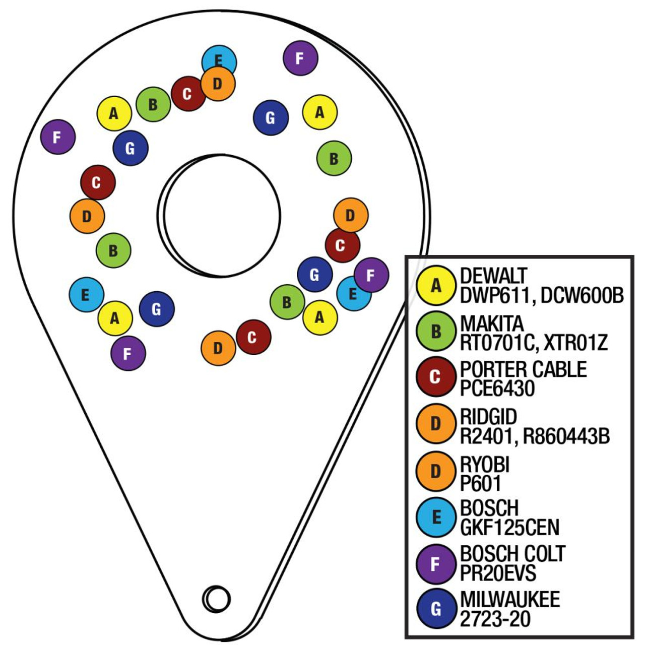 StabilMax Trim Router Base - Woodpeckers SMTROB-M-23