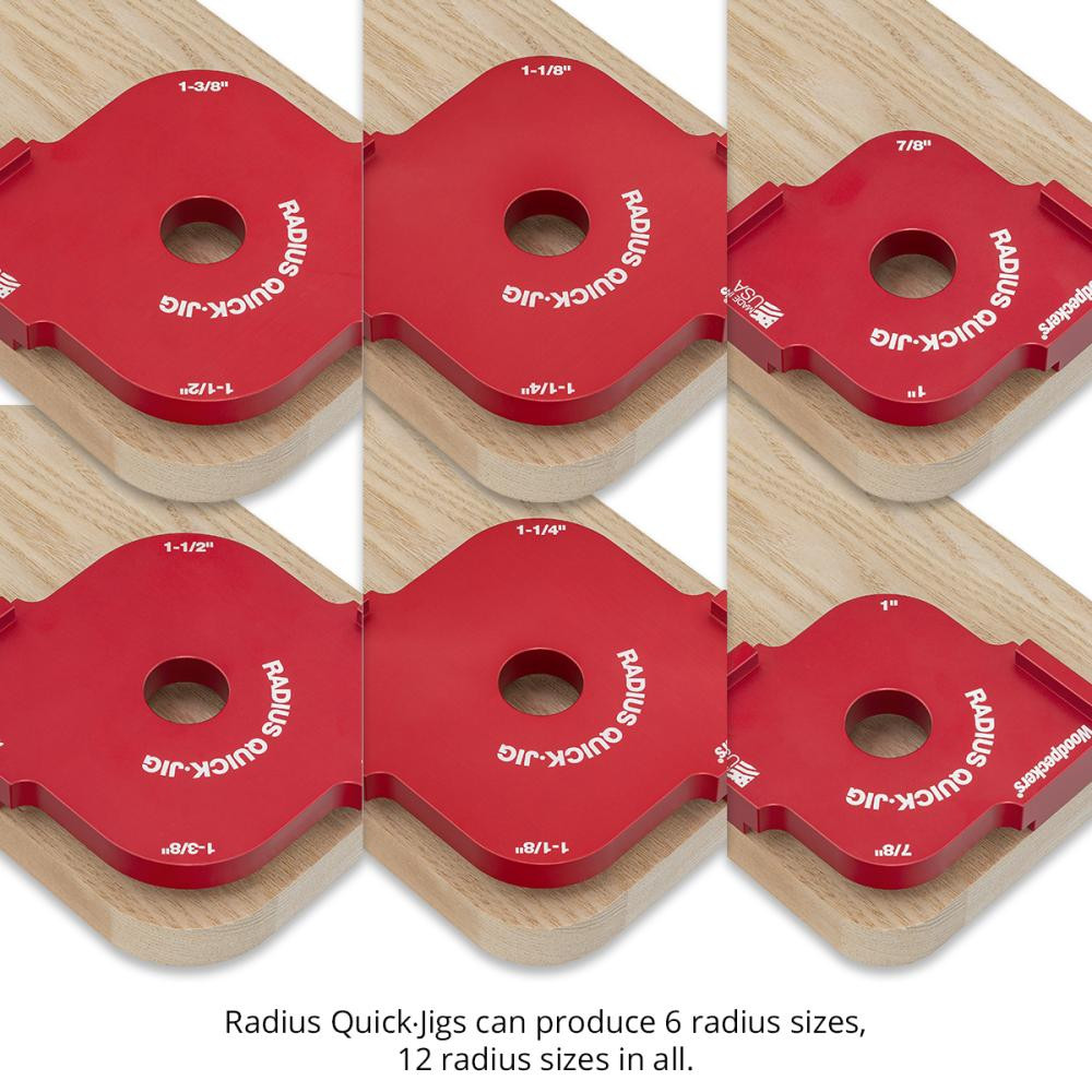 Radius Quick Jig - Woodpeckers RQJ781023, 7/8 & 1 Inch