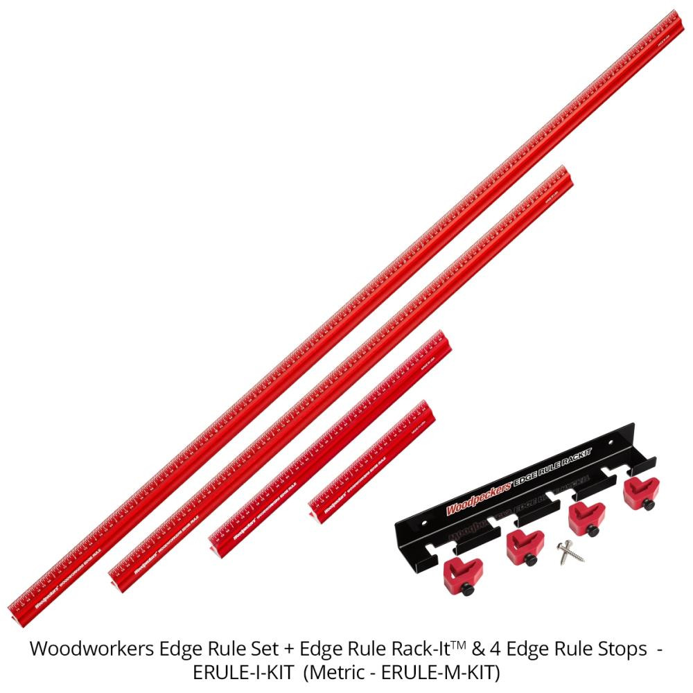 Woodworkers Edge Rule Kit - Woodpeckers Metric Set