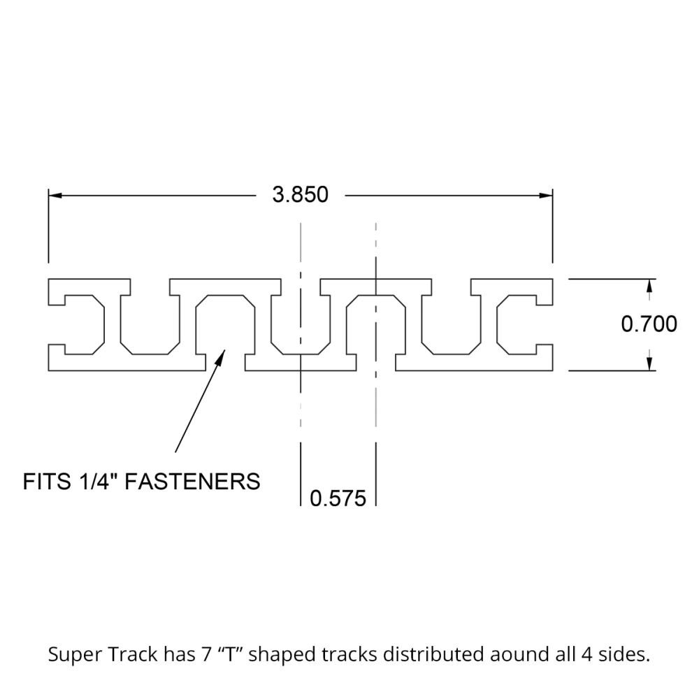 Woodpeckers Super Track 24 Inch - Precision Guide