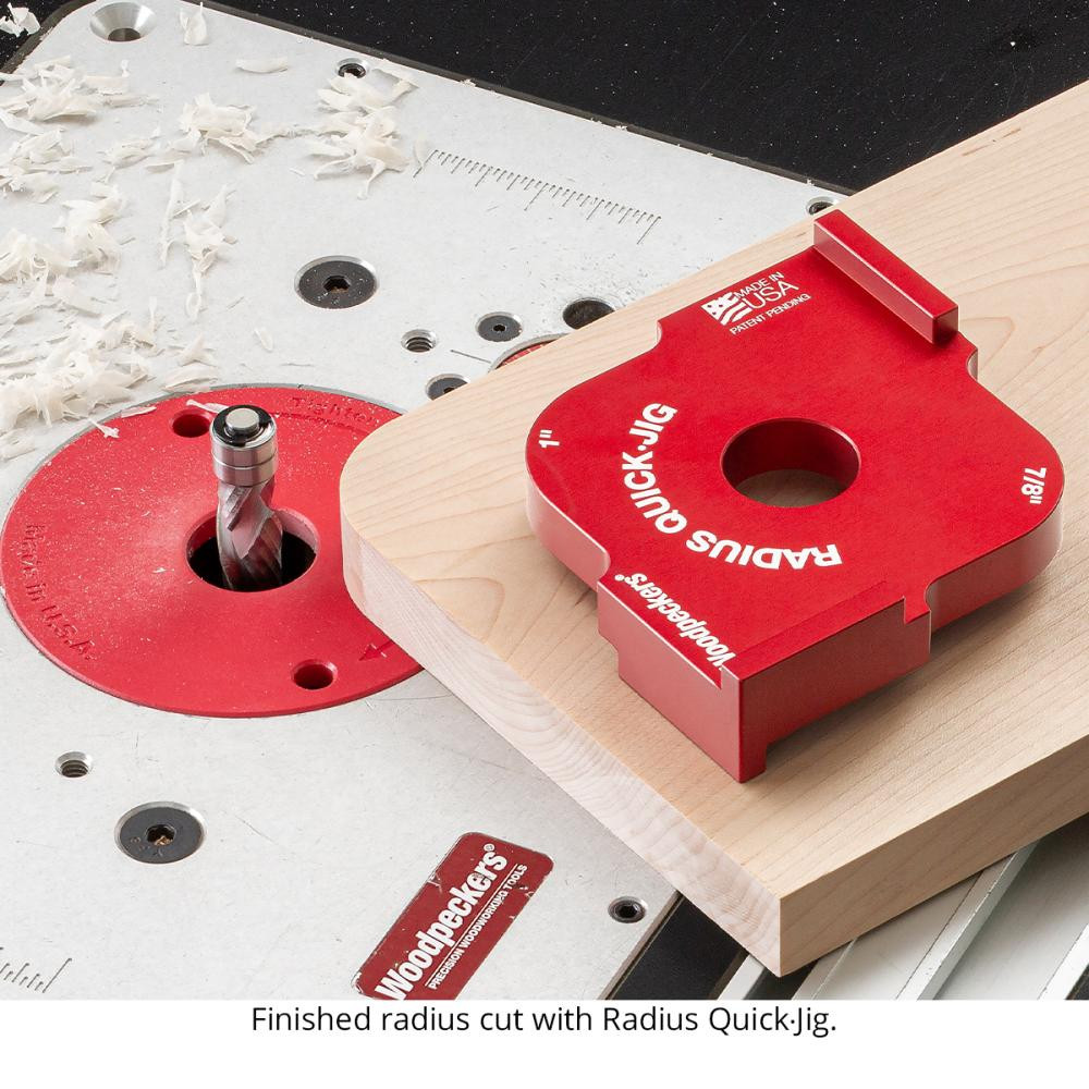 Woodpeckers Chamfer Quick Jig Set - 3pc with Rack-It