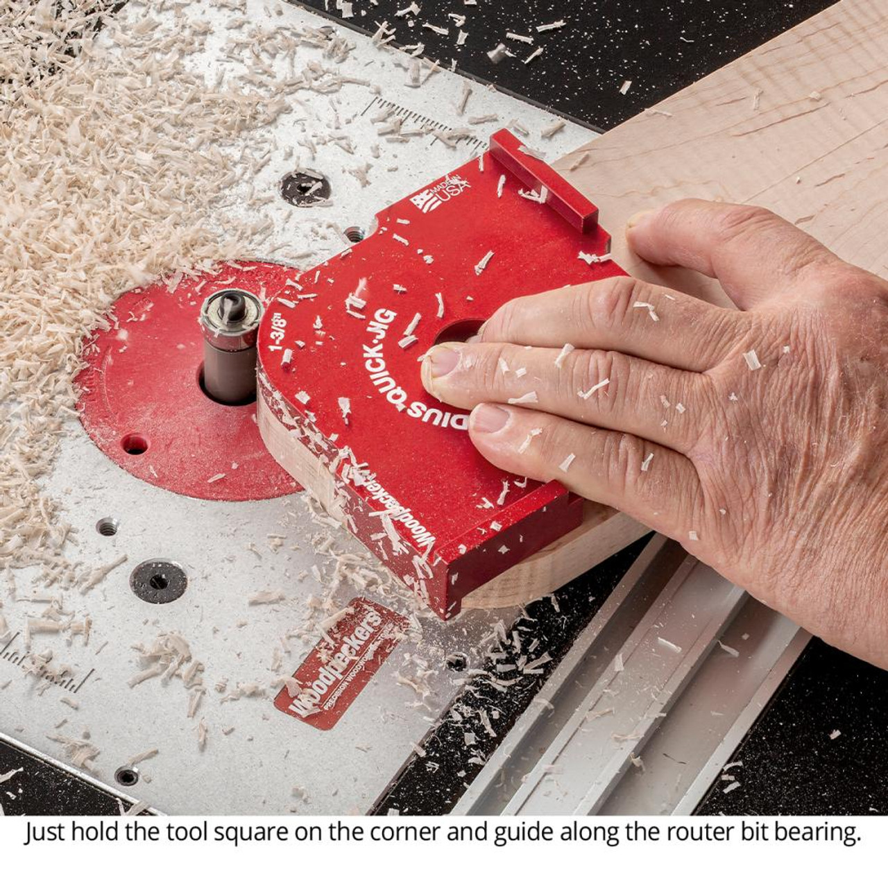 Woodpeckers Chamfer Quick Jig Set - 3pc with Rack-It