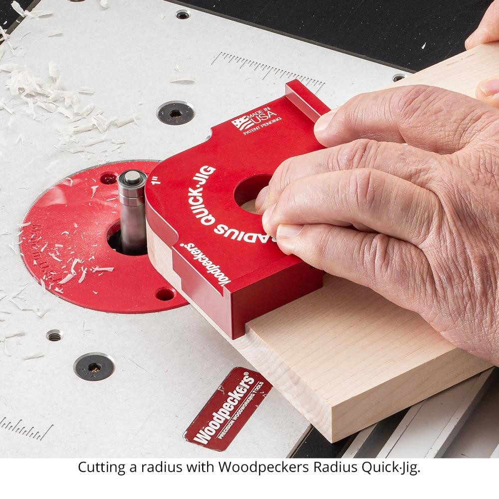 Woodpeckers Chamfer Quick Jig Set - 3pc with Rack-It