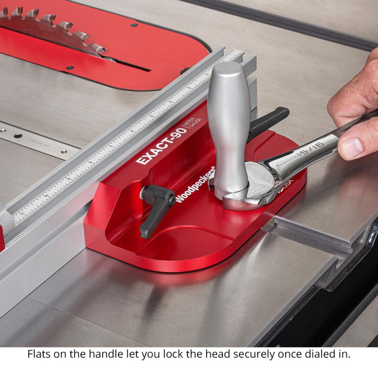 Woodpeckers Exact-90 Miter Gauge E90-RI - Rack-It