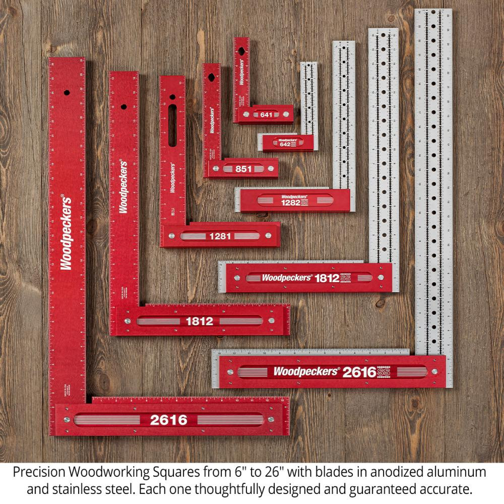 Precision Woodworking Square - Woodpeckers PSQ450-19