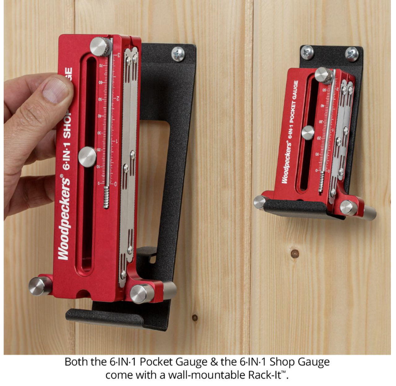 Woodpeckers 6 In 1 Shop Gauge with Rack It