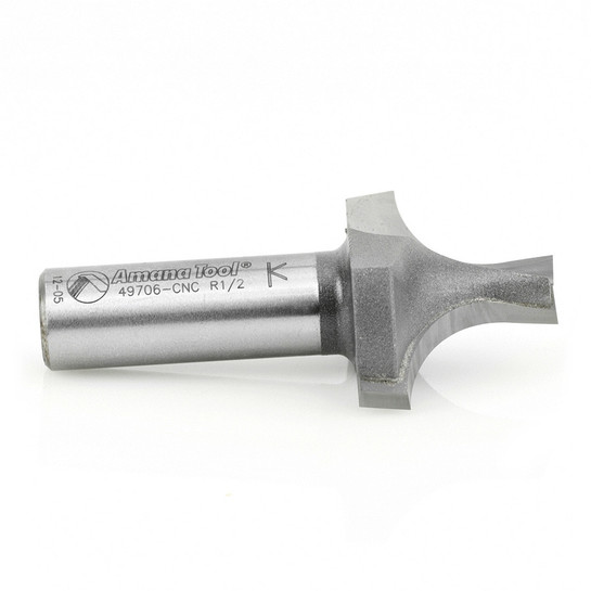 Round Over Router Bit | Amana Tool 49706-CNC | 1/2" Shank