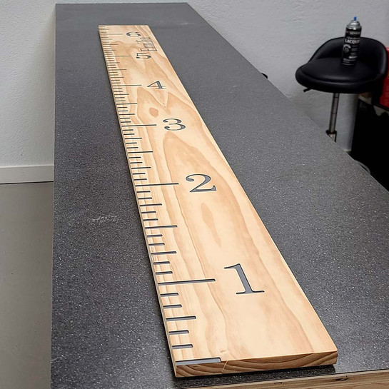 CNC Growth Chart Plans - Customizable Woodworking Design