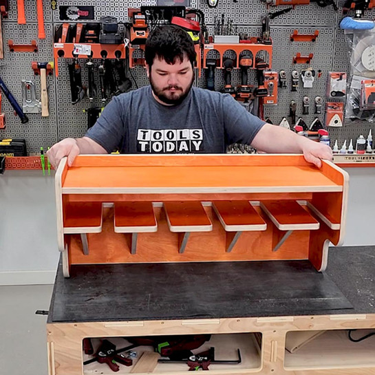 CNC Clamp Rack Plans - Customizable Woodworking Design