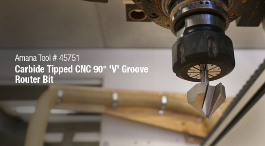 V-Groove Router Bits for Precision Cutting - Carbide Tipped
