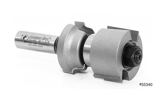 Window Sash Router Bits - Ogee Profile for #55340, 1-1/8" to 1-3/4" Stock