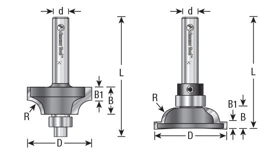 Stile & Rail Router Bits for Doors and Windows - Carbide-Tipped