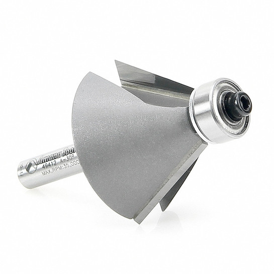 30 Degree Chamfer Router Bit - Amana Tool 49412, 1-3/8" Carbide