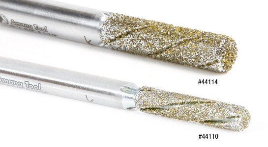 Diamond Grit End Mill for Fiberglass & CFRP - Amana Tools