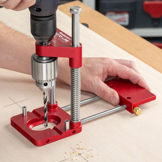 Precision Drill Guide - Woodpeckers Auto-Line Guide