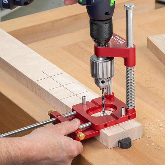 Precision Drill Guide - Woodpeckers Auto-Line Guide