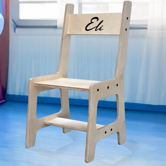 Kids Chair CNC Plans - Customizable Intermediate Woodworking