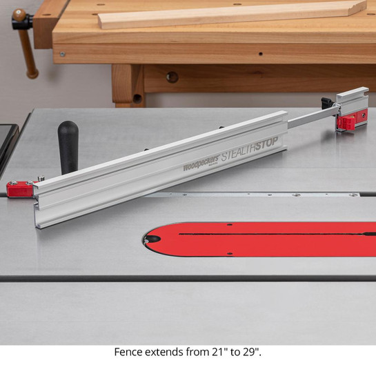Precision Miter Gauge Woodpeckers SSMG-GO - Adjustable Stop