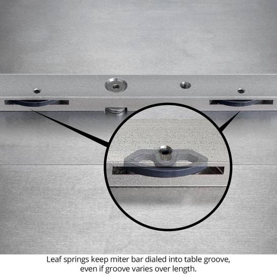 Precision Miter Gauge Woodpeckers SSMG-GO - Adjustable Stop