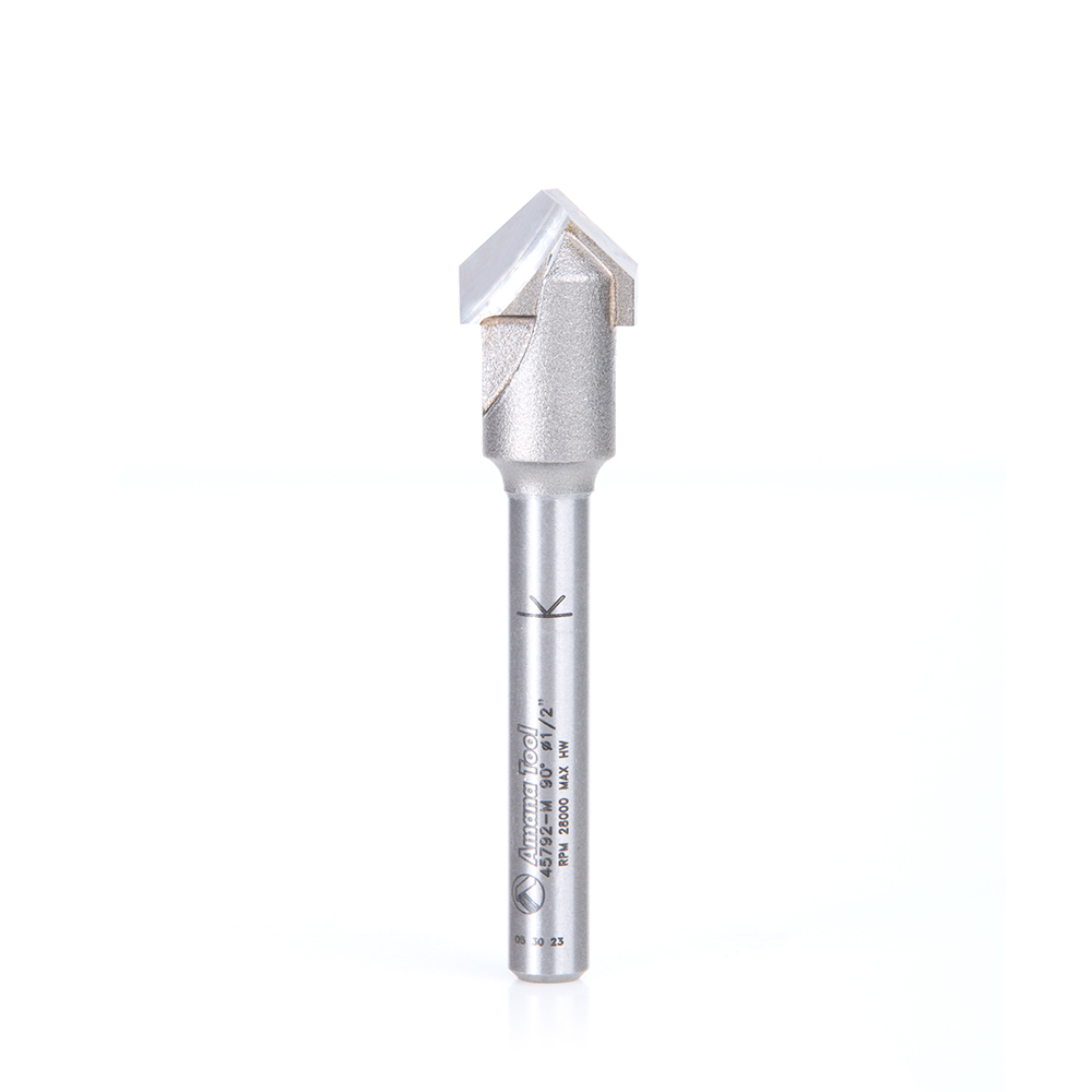 V-Groove Router Bit Amana Tool 45792-M for ACM Panels