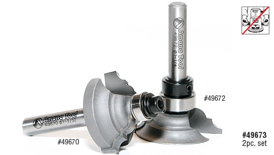 Stile & Rail Router Bits for Doors and Windows - Carbide-Tipped