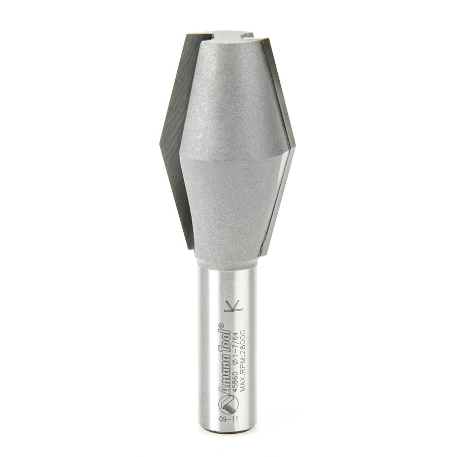 Butterfly Spine Router Bit - Amana Tool 45860, 14 Deg, 1-1/8D