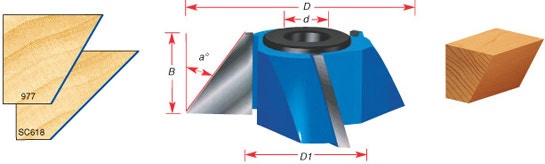 Bevel Shaper Cutters 30 & 45 Degree - Precision Woodworking Tools