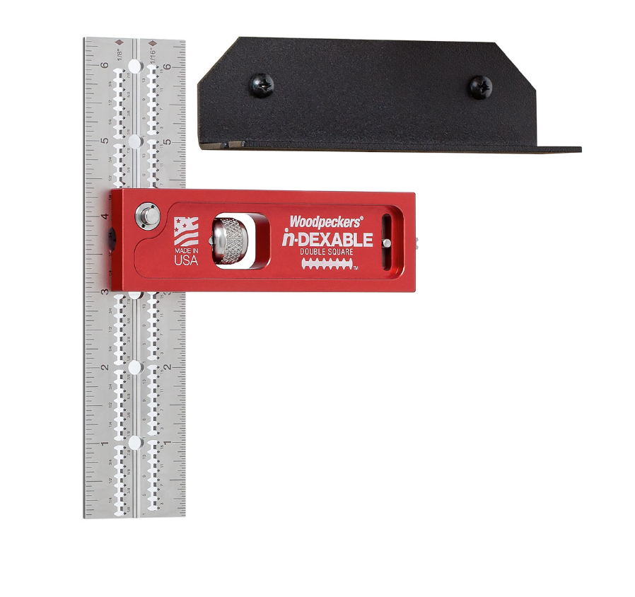 Compact Combo Square Protractor - Woodpeckers Mini 6-Inch Blade
