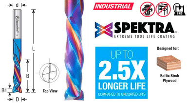 CNC Compression Spiral Bits for Birch Plywood - Amana Tool