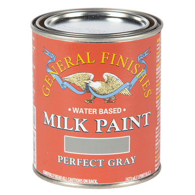 Milk Paint Perfect Gray 1 Pint - General Finishes Interior/Exterior