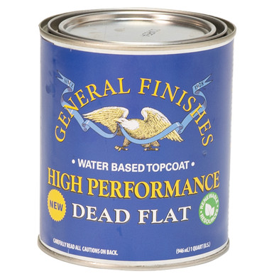 Water Based Topcoat Dead Flat - General Finishes 1 Quart