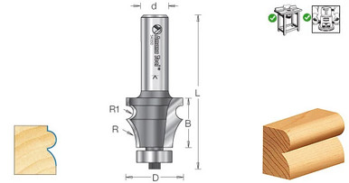 Edge Bead Router Bits - High Precision Carbide Tipped