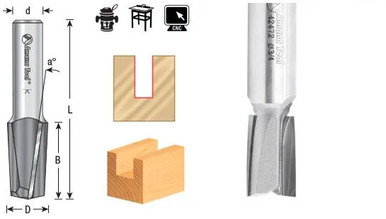 Plunge Router Bits Up Shear, Carbide-Tipped for Melamine & Board - 60mm