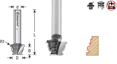 Miniature Router Bits - Amana Tool Carbide-Tipped Set