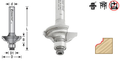 Miniature Router Bits Set - Amana Tool, Carbide-Tipped Moldings