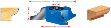 Corner Round Shaper Cutters - 1/2 to 3/4 Inch Radius | Woodworking Tools