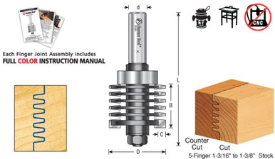 Finger Joint Router Bit - Precise Woodworking Assembly Tool