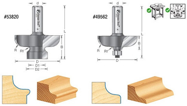 Edge Detail Router Bits for DECO Doors - Style #53820 | Carbide Tipped
