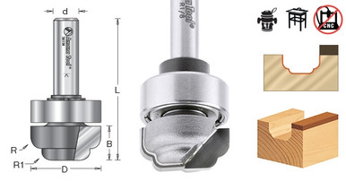 Groove Router Bits - Classical Groove with Ball Bearing Guide | CNC ...