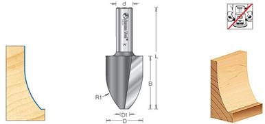 Vertical Raised Panel Router Bits - Carbide Tipped Industrial Quality