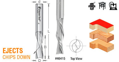 Downcut Spiral Router Bits - Superior Finish & Longevity