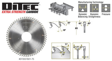 Panel Saw Blades Ditec 2000 - Amana Tool Carbide-Tipped