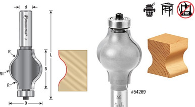 Handrail Router Bits - Shape & Grip Enhancement #54269