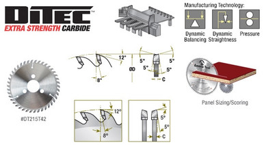 Scoring Saw Blades Ditec 2000 - Chip-Free Cuts Amana Tool